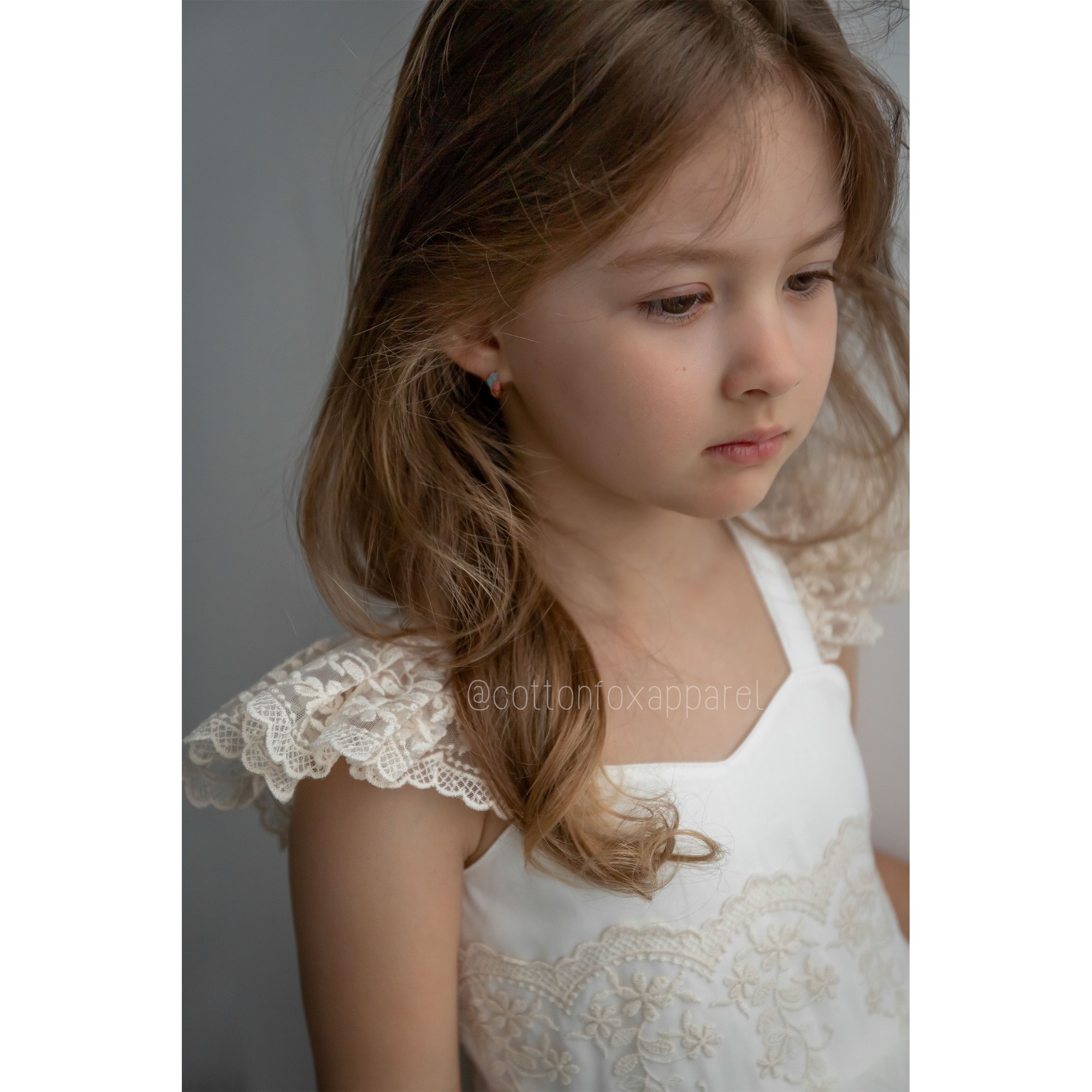 Ivory Flower Girl Dress 0982